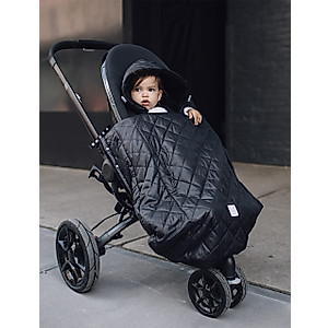 7AM Enfant Baby Carrier Cover - K-Poncho Universal Fit Winter Ultra Soft Plush Lining, Water Repellent Bunting Bag with Adjustable Hood, Multifunctional Stroller & Car Seat Blanket Cover | (0-3T)