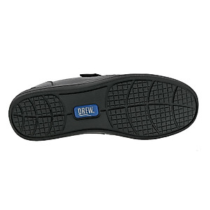 Drew Aster Womens Cross Strap Comfort Shoe, Black Combo,9.5 Wide (D)