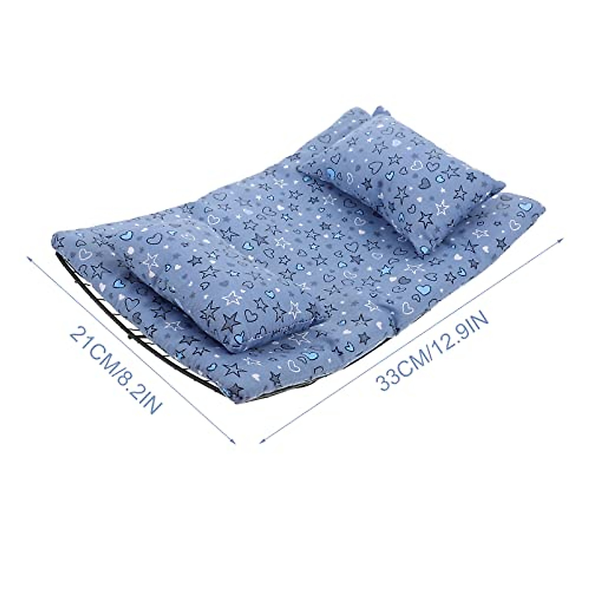 NUOBESTY Bearded Dragon Bed Reptile Hammock Cotton Lizard Cushion Pet Mat Hermit Crab Climbing Toys Tank Accessories for Habitats