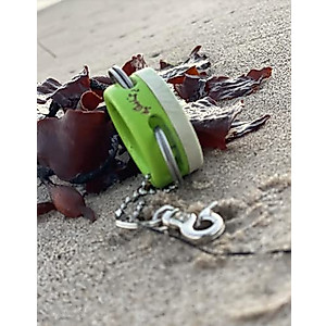 Tof Miriam GEULAH KeyLime Green Mini Tambourine Keychain, S