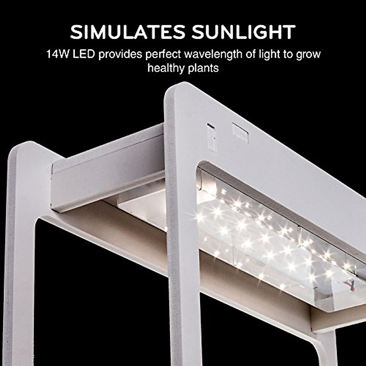 Indoor Herb Vegetable Plant Garden Kit, LED Grow Light Timer & Remote, Planter Grower Kitchen- Stocking Stuffer Unique Gift Holiday Christmas