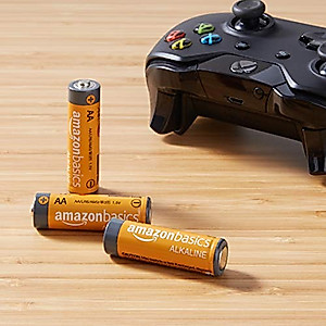 Amazon Basics 20 Pack AA High-Performance Alkaline Batteries, 10-Year Shelf Life, Easy to Open Value Pack
