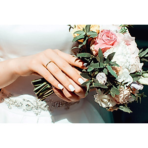 Tornito 9Pcs Stackable Eternity Ring Stainless Steel Band Knuckle Engagement Wedding Ring Size 7 for Women Silver Tone