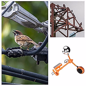 Tofficu Bird Animal Outdoor Devices Solar Powered Bird Deterrent Devices Bird Spinning Reflectors for Garden Farm