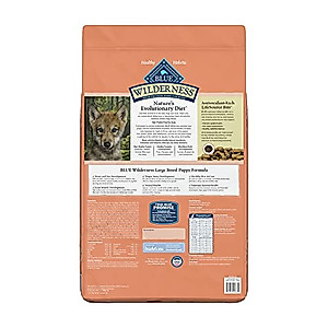 Blue Buffalo Wilderness High Protein, Natural Puppy Large Breed Dry Dog Food, Chicken 24-lb