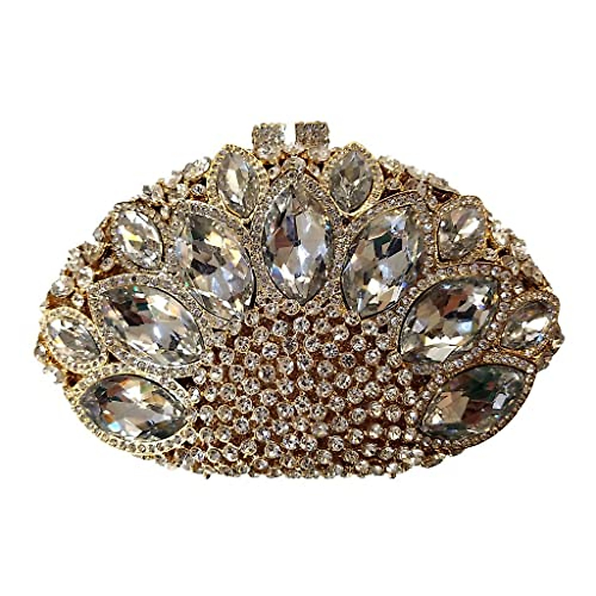 DEBIMY Crystal Evening Bags and Clutches Wedding Rhinestone Handbags for Women Formal Party Clutch Purse Gold