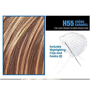 L'Oreal Paris Le Petite Frost Pull-Through Cap Highlights For Short Hair, H55 Creme Caramel