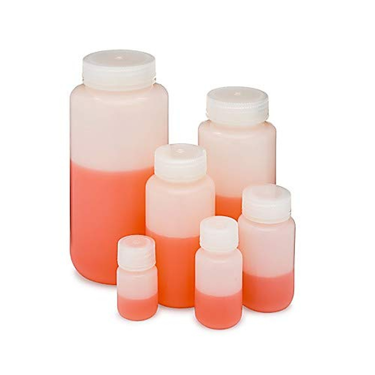 labForce 1155L48 Bottle, Wide Mouth Round, HDPE with PP Closure, 500mL, 12/Pack