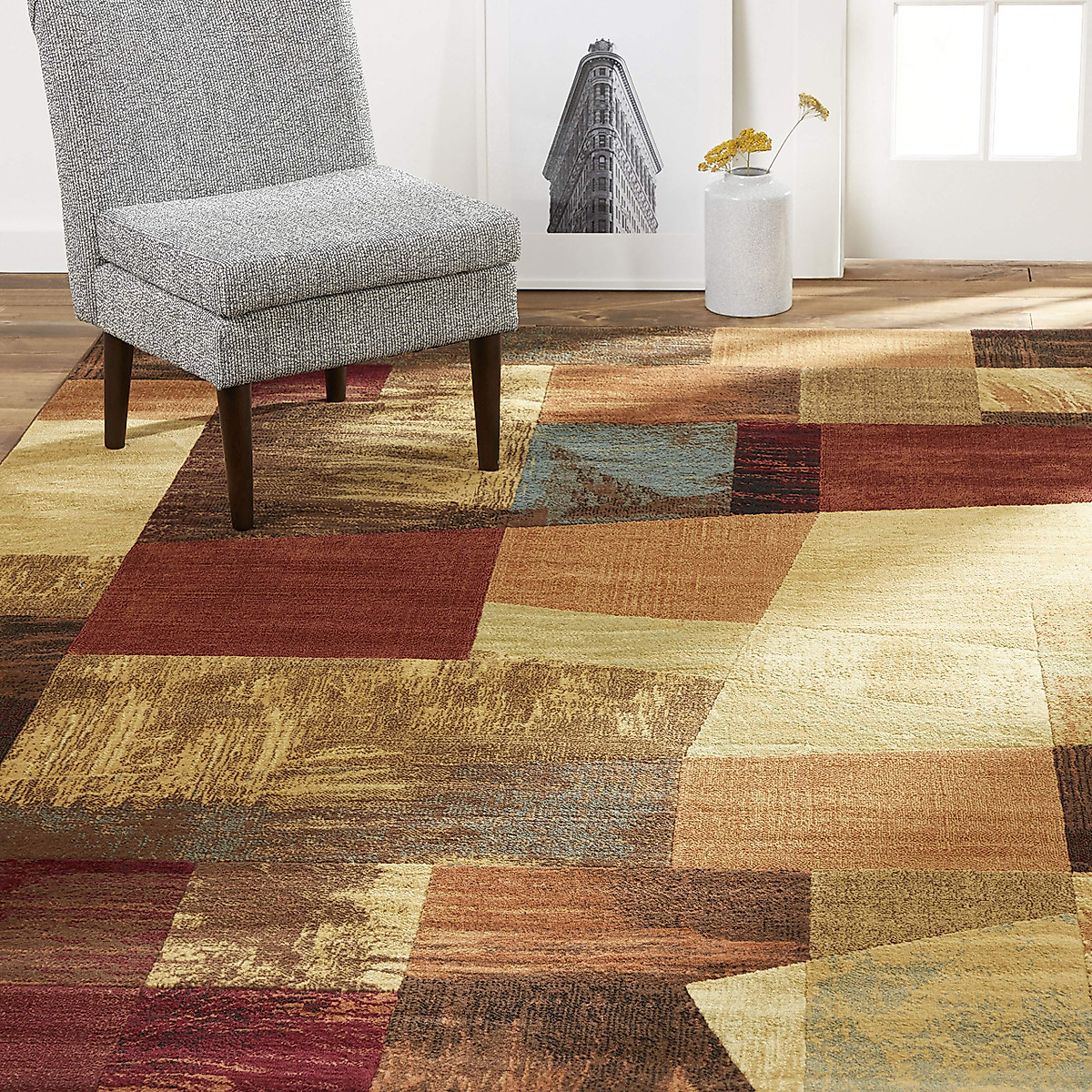 Home Dynamix Catalina_HD1237-999 Area Rug, 5 ft 3 in x 7 ft 2 in, Brown/Beige