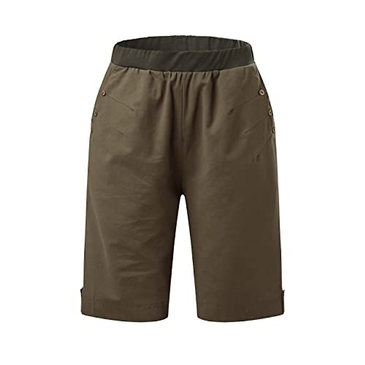 AopnHQ fold Over Yoga Pant Plus Size Jean Capri Women's Pull on Pants Womens Palazzo Pants Length Women's wear to Work Pants & Capris Womens Cotton Pants Girls Wide Leg Pants A-Brown