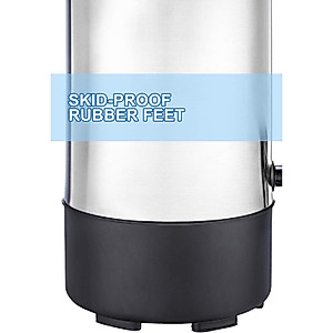 SYBO SR-CP35C Commercial Grade Stainless Steel Percolate Coffee Maker Hot Water Urn for Catering, 30-Cup, 3.5L, Metallic