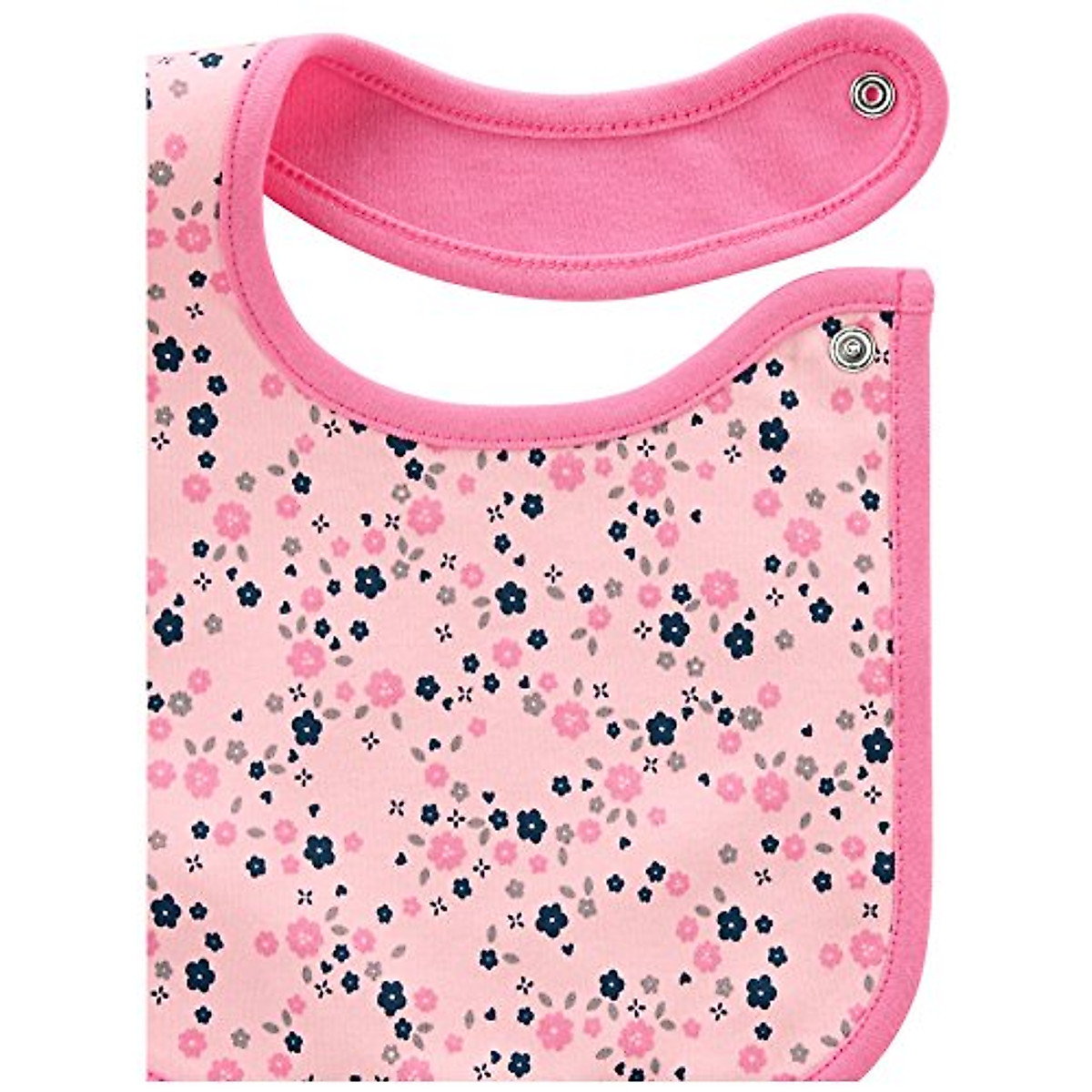 Simple Joys by Carter's Baby Girls' Teething Bibs, Pack of 7, Pink/Mint Green, One Size