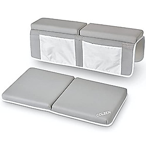 colsen Bath Kneeler and Elbow Rest Pad Set, 1.5 inch Thick Kneeling Pad for Elbow, Knee & Arm Support - Large Bathtub Kneeling Pad with Toy Organizer