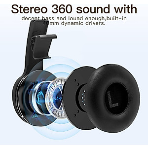 Globular Cluster Stereo VR Headphones for Meta Quest Pro - Clip On Design Easy to Install and Remove- Clip Point and Arm Angle Adjustable