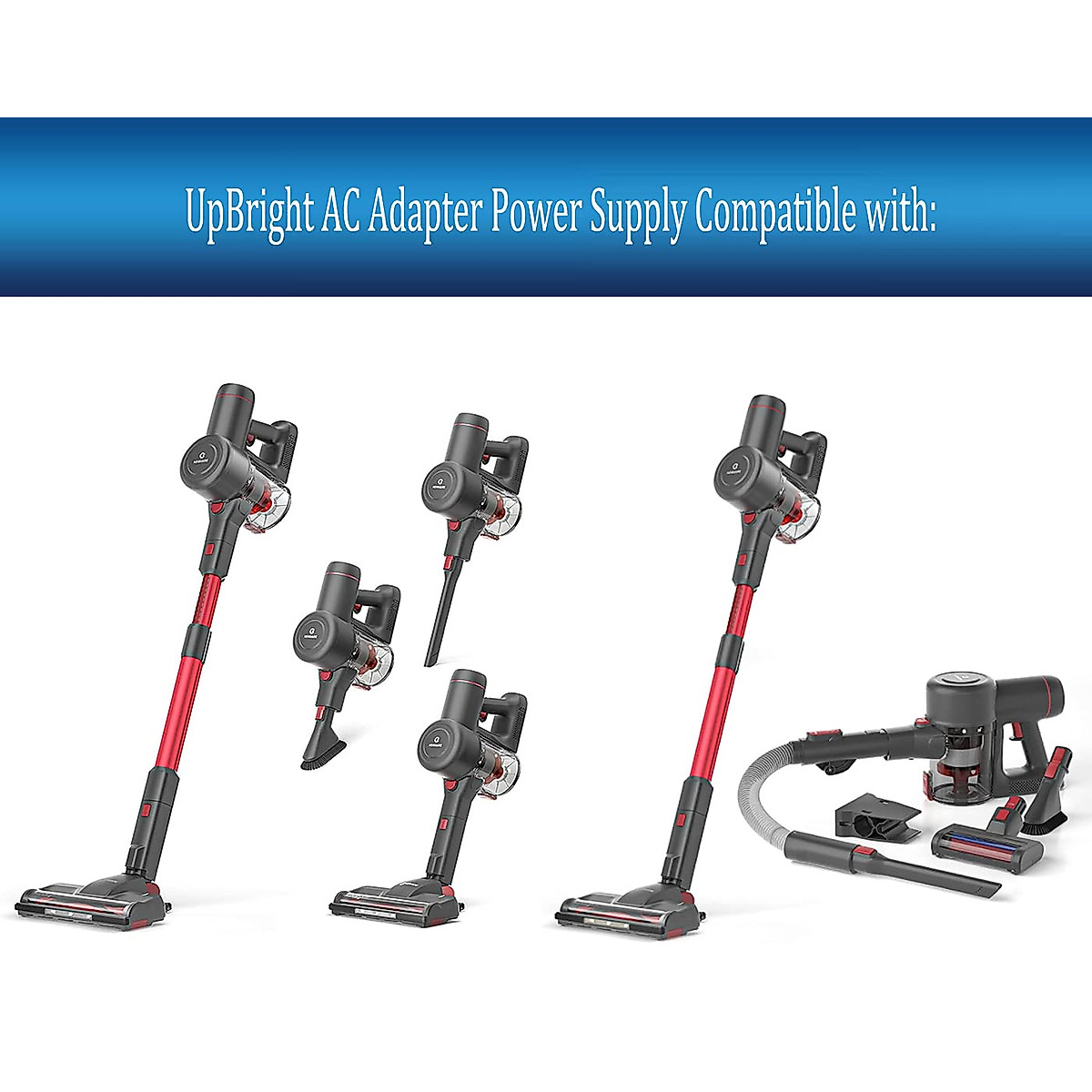 UpBright 26.5V AC/DC Adapter Compatible with NEQUARE S12 Series S12 Pro S12Pro Li-ion Battery 22.2V 2200mAh 175W Handheld Cordless Stick Vacuum Vac Cleaner 500mA 0.5A 26V Power Supply Cord Charger PSU