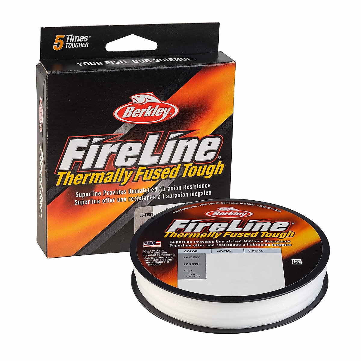 Berkley FireLine® Superline, Flame Green, 6lb | 2.7kg, 300yd | 274m Fishing Line, Suitable for Freshwater Environments
