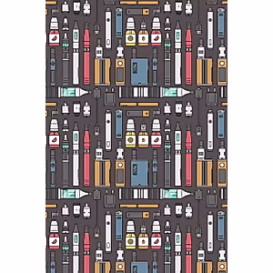 Vape Pattern - E-Cigarette Decoration 05: Graph Paper 5x5 Notebook for Vaper and Steamer