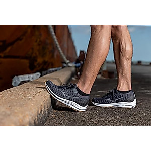 Mizuno Men's Wave Rider 24 WAVEKNIT Running Shoe, Black-Dark Shadow, 10 D US