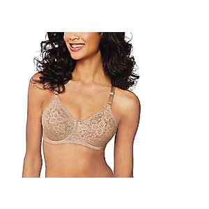 Bali Women's Lace and Smooth Underwire Bra, Nude,38DD