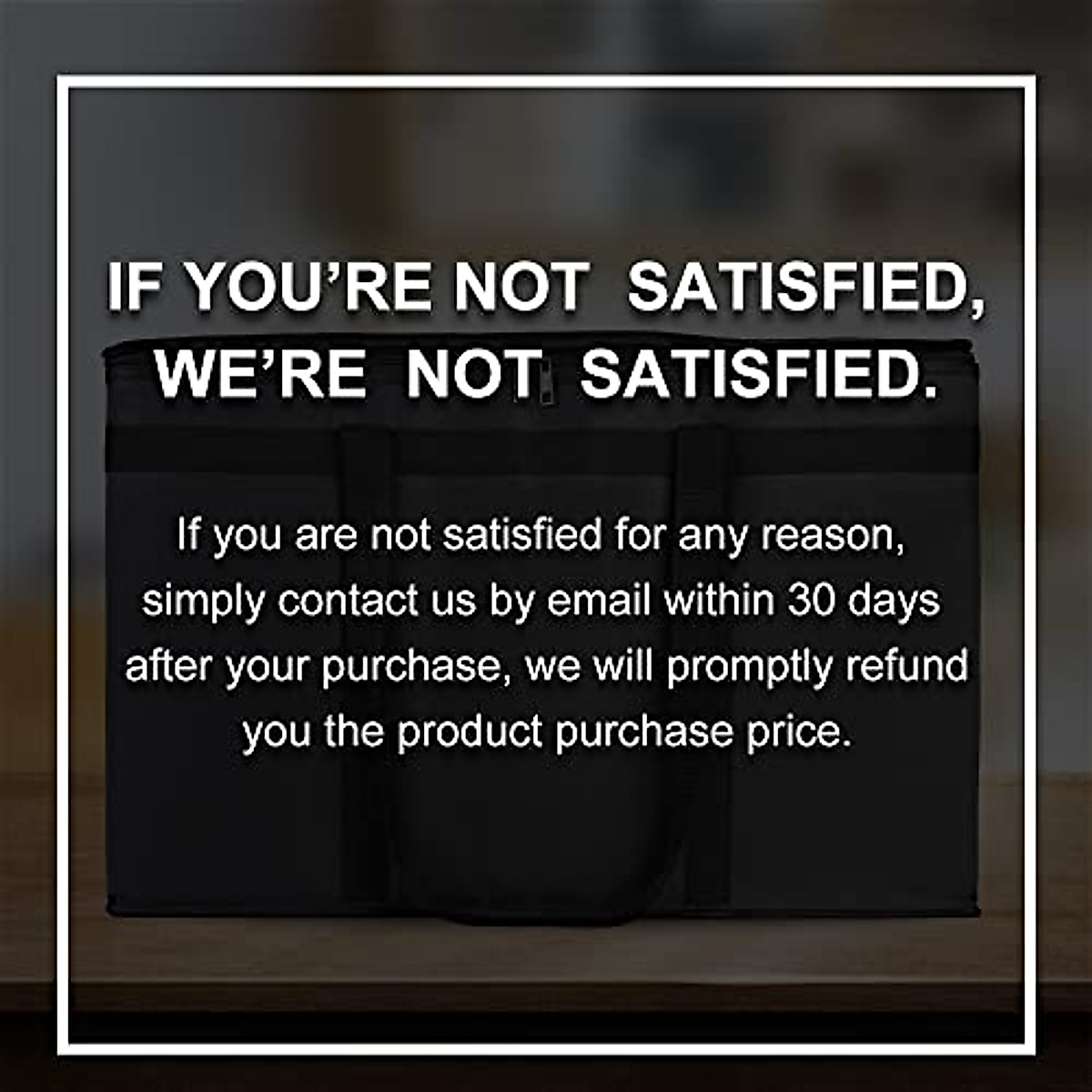 Bodaon 5-Pack Insulated Food Delivery Bag for Hot and Cold Meal, XXX-Large, Grocery Tote Insulation Bag for Catering, Pizza Warmer, Black