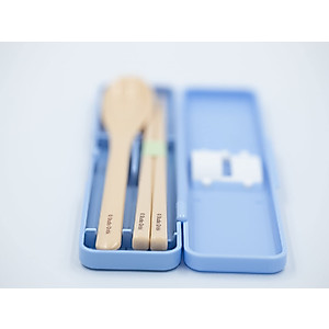 My Neighbor Totoro Chopstick and Spoon Set with Carrying Case - Authentic Japanese Design - Durable, Dishwasher Safe