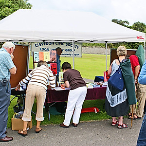 MASTERCANOPY Heavy Duty Pop-up Canopy Tent with Sidewalls (10x20,White)