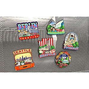 Nashville Tennessee USA America Fridge Magnet Wooden Collection 3D Wood Handmade Travel City Souvenirs Refrigerator Magnet Home Decoration Gift -183