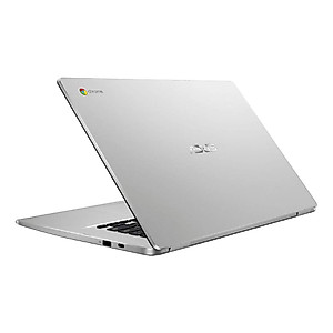 ASUS 2020 Chromebook 15.6 Inch Non-Touch Laptop, Intel Celeron N3350 up to 2.4 GHz, 4GB LPDDR4 RAM, 64GB eMMC, WiFi, Bluetooth, Webcam, Silver, Chrome OS + NexiGo 32GB MicroSD Card Bundle
