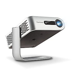 ViewSonic M1+ Portable Smart Wi-Fi Projector with Dual Harman Kardon Bluetooth Speakers HDMI USB Type C and Built-in Battery (Renewed)