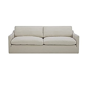 Amazon Brand – Stone & Beam Rustin Contemporary Deep-Seated Sofa Couch, 89"W, Cream