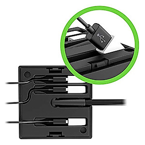 Belkin Power Strip Surge Protector - 4 Multiple Outlets & 4 USB Charger Ports, Cube Outlet Extender for MacBook, iPhone 11/12 Pro Max, Galaxy S20+/Note 20 Ultra, Home, Office, Travel & Desktop - Black