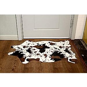 MustMat Cute Cow Print Rug Fun Faux Cowhide Area Rug Nice for Decorating Kids Room 29.5" W x 43.3" L