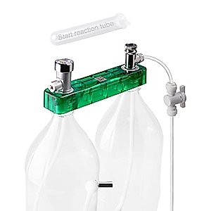 Clscea DIY CO2 Generator System Kit with Safety Valve 1 Second Quick Reaction for Aquarium Plants Integrated Design