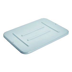 Rubbermaid Commercial Products Food Service Bus/Utility Tote Box Lid for 4-8 gal Containers, Gray