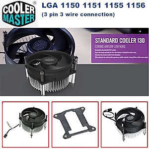 Cooler Master i30 CPU Cooler - 92mm Low Noise Cooling Fan & Heatsink (RH-I30-26FK-R1)- for Intel Socket LGA 1150/1151 / 1155/1156 (i30)