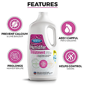 Daley Mint Towel + 2 Best Air Humidifier Treatment Combo, 32oz | Bundle of Bacteriostatic & HumidiTreat Water Treatments for Humidifiers | Prevent Build-Up + Maximize Use