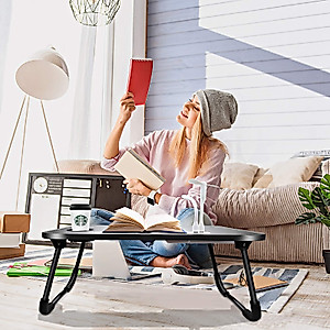 Laptop Bed Desk,Portable Foldable Laptop Lap Desk Tray Table with USB Charge Port/Cup Holder/Storage Drawer,for Bed/Couch/Sofa Working, Reading