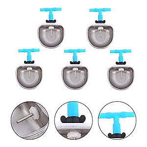 balacoo 5pcs Food and Water Bowl for Rabbit Cage Dispenser Waterer for Small Pet Bunny Ferret Hamster Guinea Pig Chinchilla