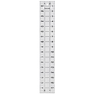 Fiskars 3x18 Inch Acrylic Ruler (187640-1001)