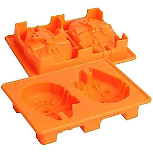 INKU Star wars silicone mold set Star wars ice and chocolate cubes: Stormtrooper, Darth Vader, X-Wing Fighter, Millennium Falcon, R2-D2, Han Solo, Boba Fett, Death Star
