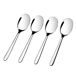 Parlynies 8 Pieces Large Serving Spoons, Stainless Steel Buffet Serving Spoons