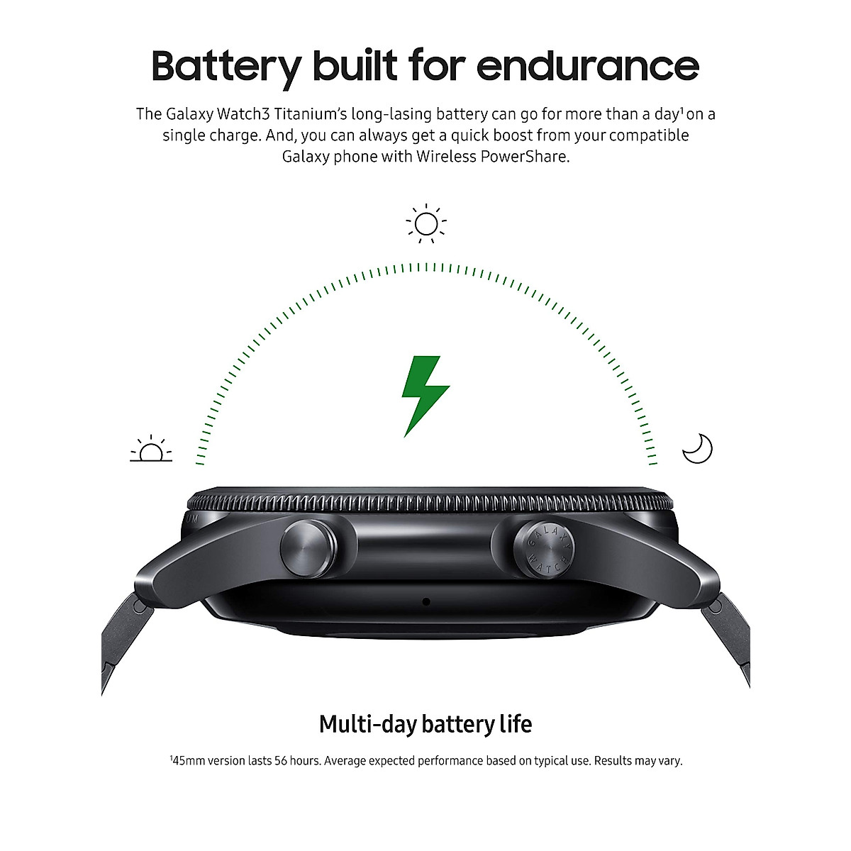 Samsung - Galaxy Watch3 R840U Titanium Smartwatch 45mm GPS Only (Renewed)