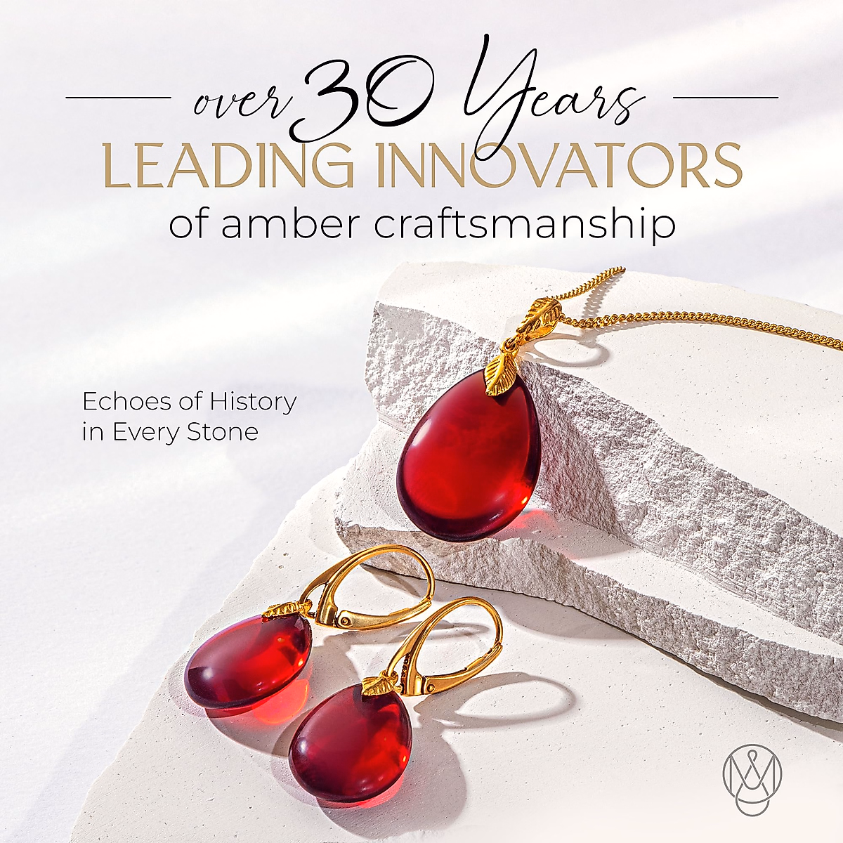 Amber by Mazukna - Cherry Red Amber Earrings for Women - Yellow Gold Plated Silver Leverback Closure - 1.69x0.59inch 0.19oz- Dainty Natural Gemstone Drop Jewelry