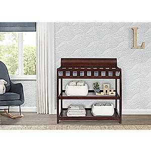 Delta Children Bentley Changing Table with Changing Pad, Greenguard Gold Certified, Chocolate