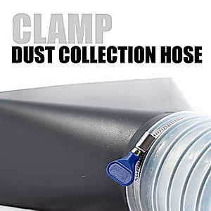 4 inch Thumb Screw Key Adjustable 304 Stainless Steel Hose Clamps, Pipe Clamp, Worm Gear Clamps, Dryer Vent Clamp, Dust Collection, Automotive, RV Clamp 5 pack (4" Hose Clamp 5 Pack)