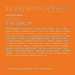 Andalou Naturals Luminous Eye Serum 0.60 fl. Ounce