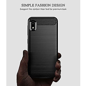 Galaxy A10E Case, Samsung A10E Case, Asmart Shock Absorption Galaxy A10E Phone Case Slim TPU Bumper Cover Soft Flexible Galaxy A10E Skin Lightweight Protective Case for Samsung Galaxy A10E, Black