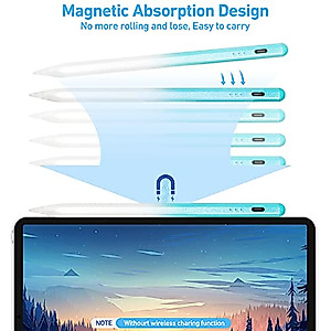 Stylus Pen for ipad, Active Pencil with Quick Charge, Palm Rejection Tilt Sensor, Magnetic Apple Pen Compatible with 2018-2022 iPad Pro 11"/12.9",iPad 10/9/8/7/6,iPad Mini 5/6,iPad Air3/4/5- Blue