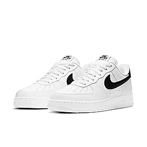 Nike Men's Low-Top Sneakers Basketball Shoe, White Black Dark, 11