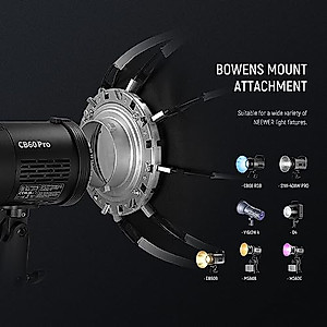 NEEWER 17.7"/45cm Octagonal Softbox Bowens Mount, Quick Folding Quick Set Up with Diffusers/Honeycomb Grid/Bag for Q4 RGB CB60 MS60B MS60C MS150B Compatible with Godox Aputure Video Studio Light, NS1P